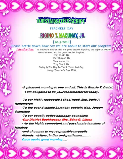 hosting script | PPTX | Prom | Personal Celebrations & Life Events