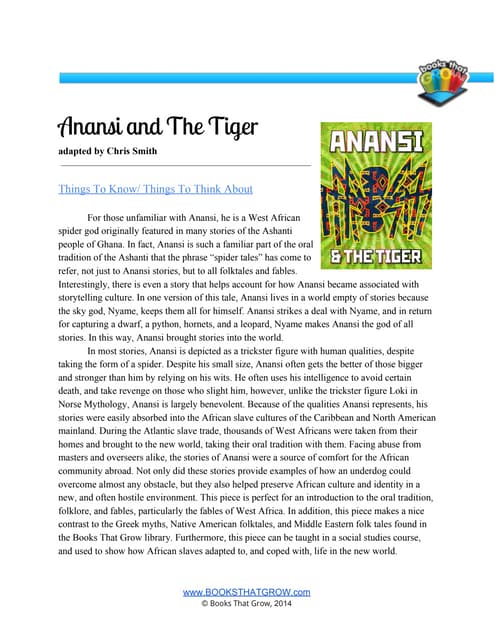 Anansi the spider | PPTX