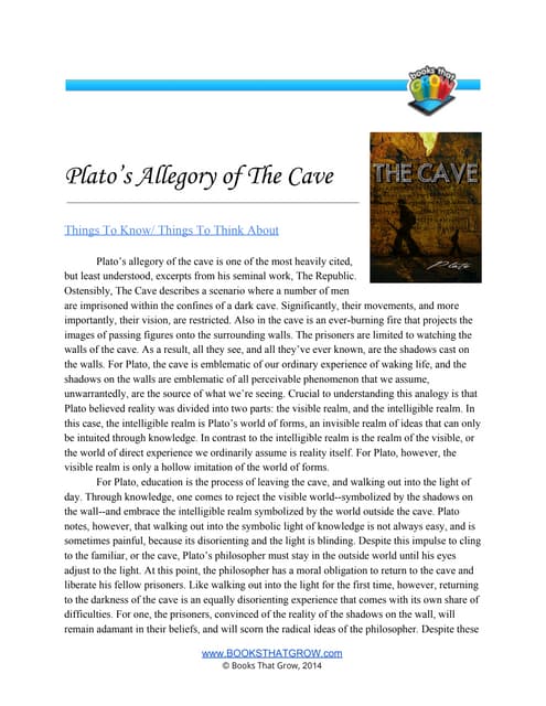 The Allegory of the Cave | PPTX