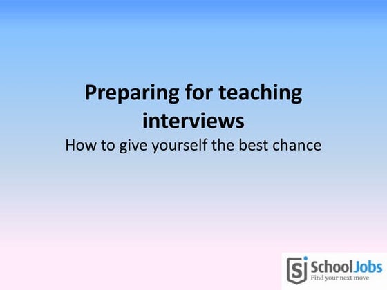 Teacher’s interview | PPT