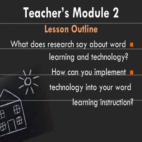 Teacher’s module 2 | PPTX