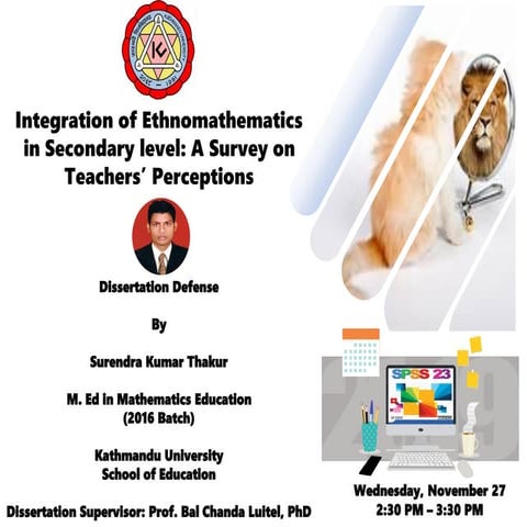 Teachers' perceptions on the integration of ethnomathematics surendra | PDF