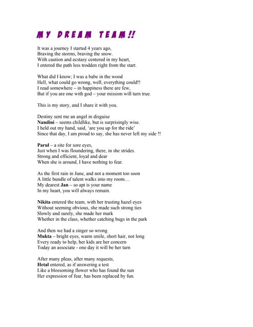 Seven Steps Poem with teacher note | PPT