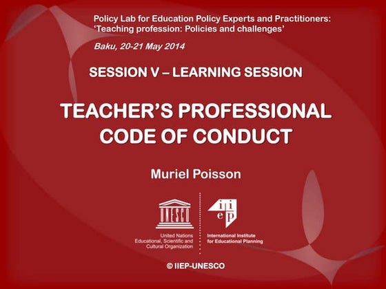 Code of conduct for teachers.pptx1 | PPTX | Professional School ...