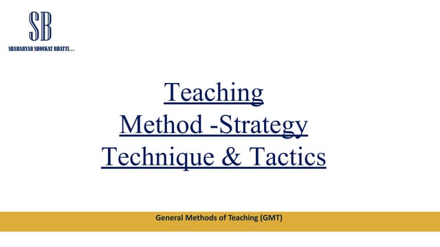 Teaching- Definition of Teaching- Nature and Principles of Teaching | PDF