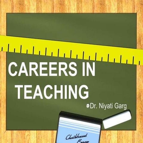 Career in Teaching | PPTX