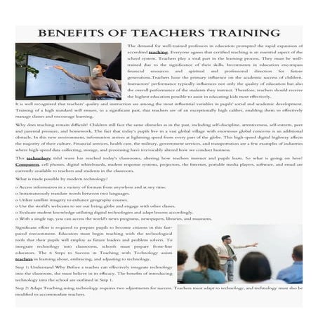 Dos and Don’ts of Modern Teaching and Best practice for Effective ...