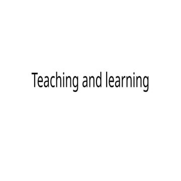 Teaching powerpoint for education in college | PPTX