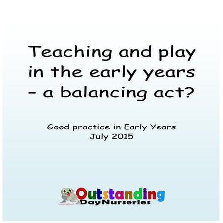 Teaching and-play-in-the-early-years-a-balancing-act | PDF