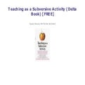 Teaching as a Subversive Activity (Delta Book) [FREE]