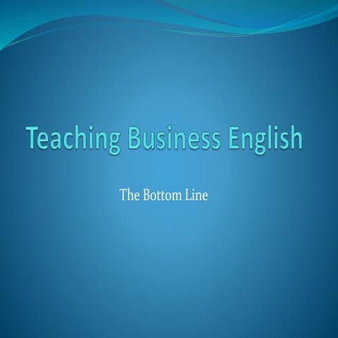 Business English for Intermediate Level B2 | PPTX