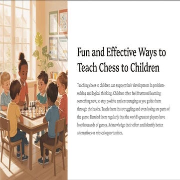 10 reasons to teach children how to play chess by loren weiss ...