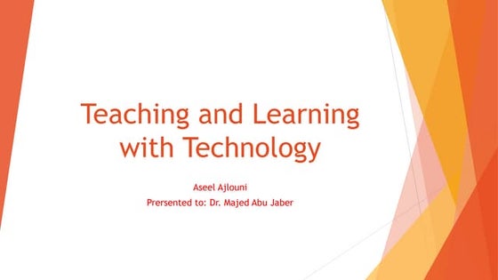 TECHNOLOGY FOR TEACHING AND LEARNING 2.LESSON1.pptx