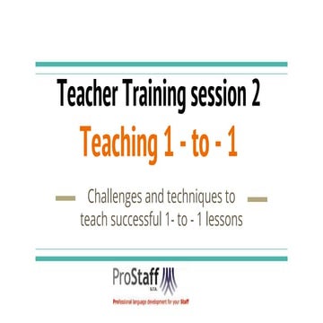 Teaching 1 to-1 | PPTX