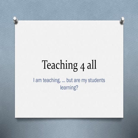 Teaching 4 all con links | PPSX