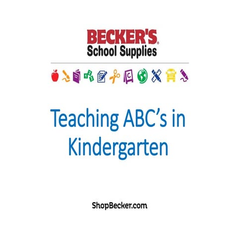 Teaching ABC's in Kindergarten | PDF