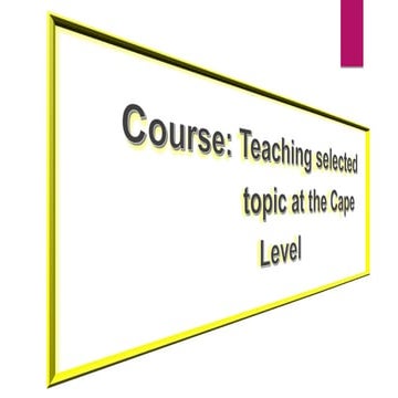 Teaching a cape topic in mathematics PPP.pptx