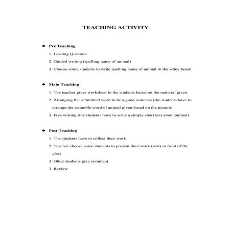 Teaching activity | PDF