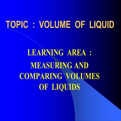 T & L MATHS ACTIVITY : VOLUME YR 2 | PPT