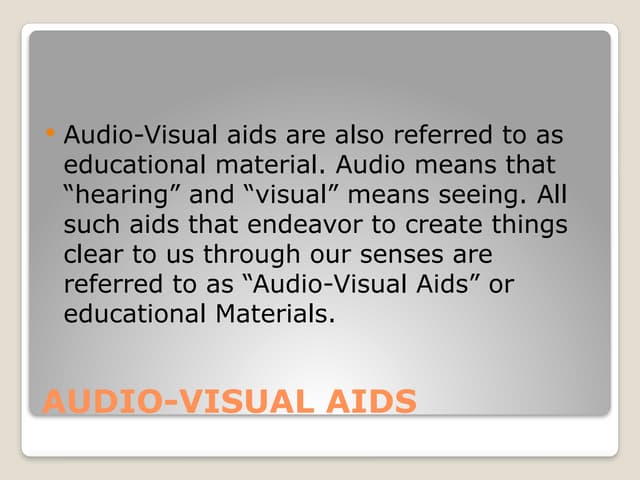 INSTRUCTIONAL AIDS | PPTX