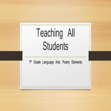 Teaching All Students Scenario Aug 5 2014 | PPT