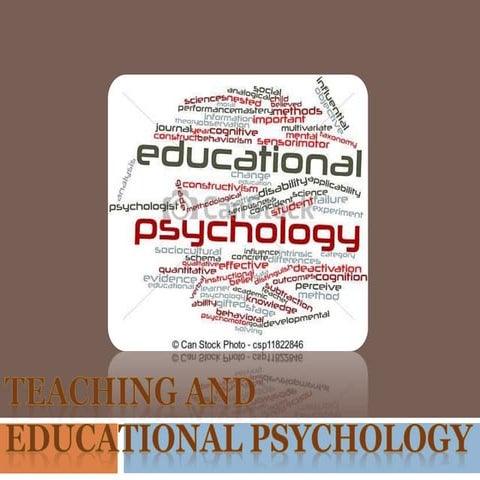 Teaching and educational psychology | PPT