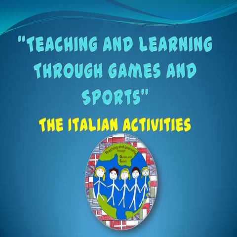 Teaching and learning through games and sports | PPTX