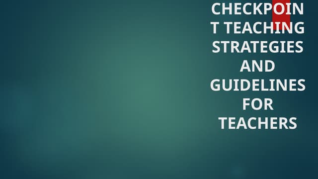 Math Teaching Strategies Presentation | PPT