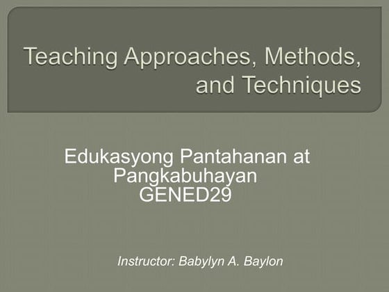 Demonstration method | PPT