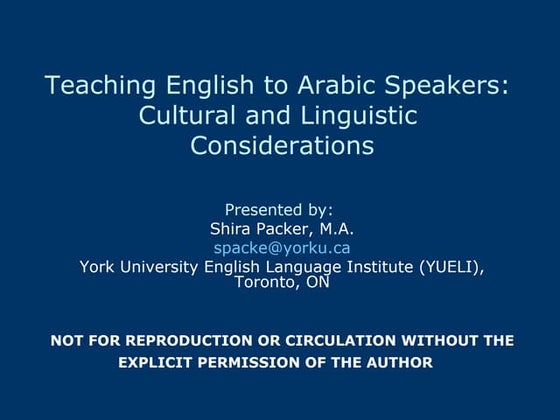SAQ-Teaching Arabic Speakers 60minShira Packer.ppt