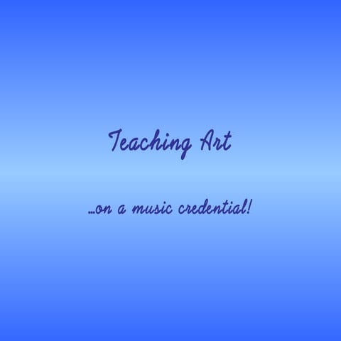 Teaching Art | PPT