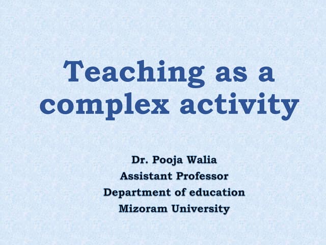 Principles of teaching | PPTX