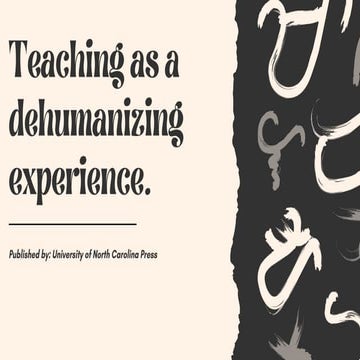 Teaching as a dehumanizing experience..pdf
