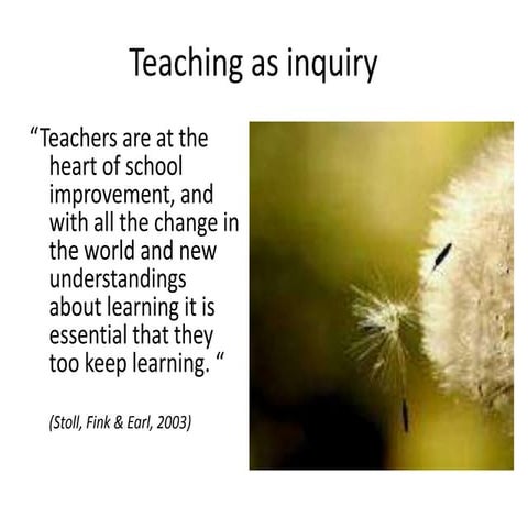 Teaching as inquiry