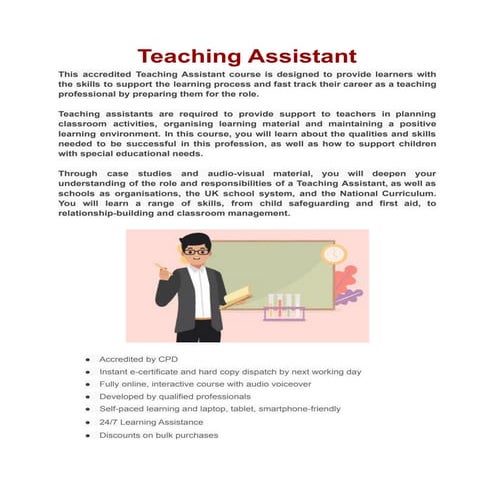Teaching assistant | PDF