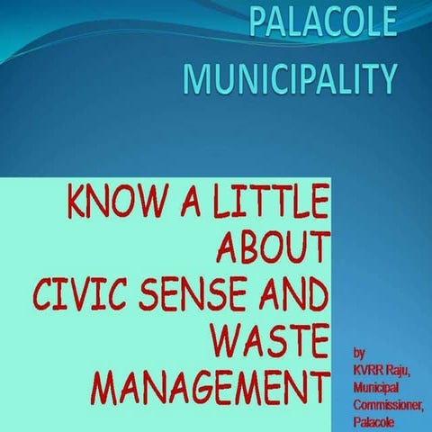 Teaching civic sense to kids | PPTX