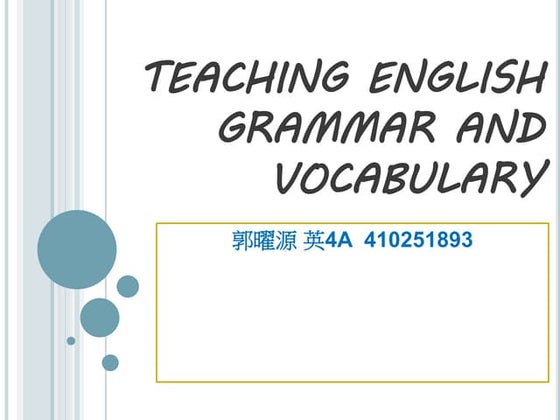 Teaching english language | PPT