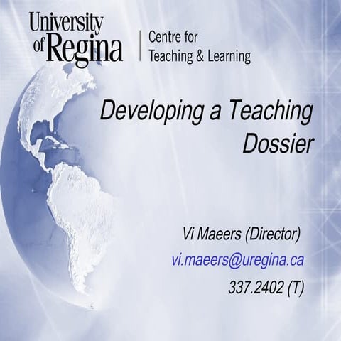 Teaching dossier nov 2011(3) | PPT