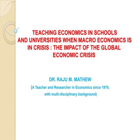 TEACHING ECONOMICS AND MANAGEMENT IN SCHOOLS AND UNIVERSITIES DURING ...