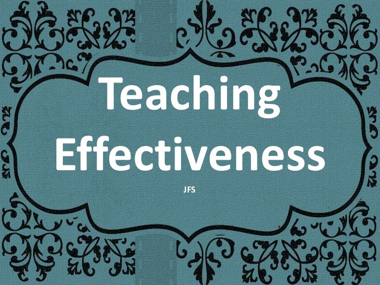 Teaching Effectiveness