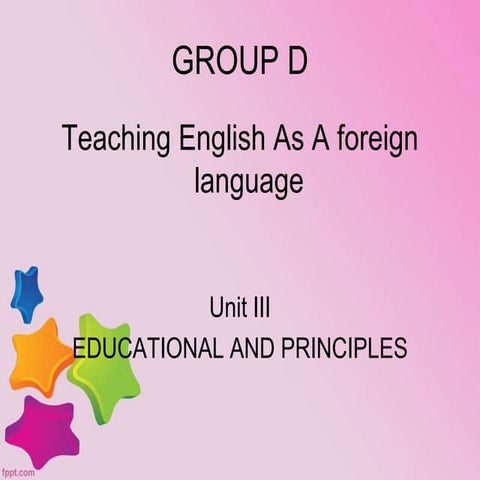 Teaching english as a foreign language | PPTX