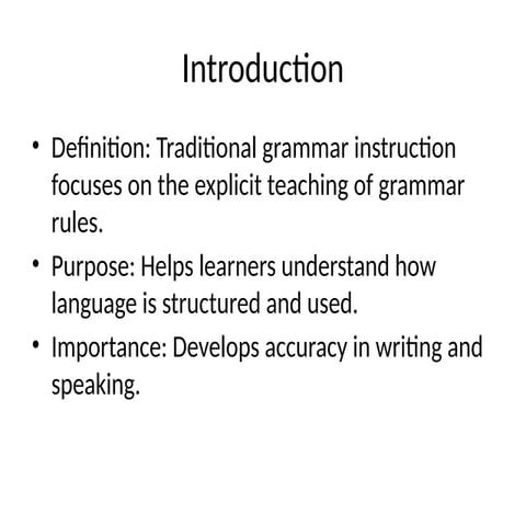 Teaching grammar in English and Competitive | PPTX