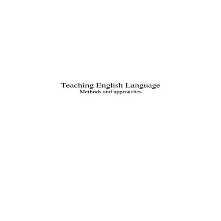 Teaching english language | PDF | Secondary Education | Education