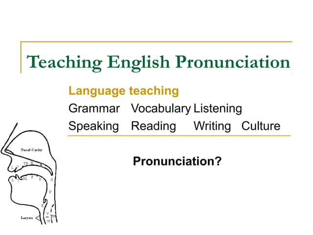 English Pronunciation | PPTX