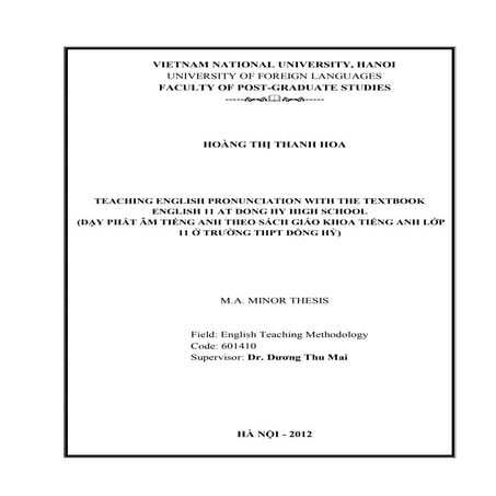 A study on common mistakes committed by Vietnamese learners in ...