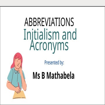 Abbreviations lesson Grade Home Language CAPS | PPTX