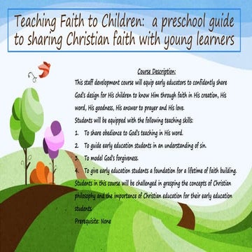 Teaching faith to children power point | PPTX