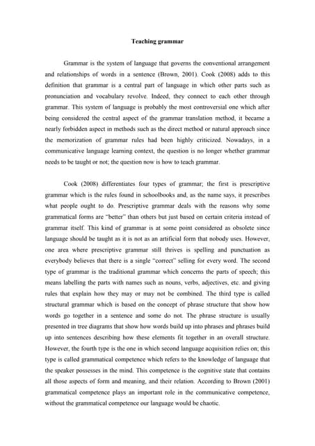 Explicit and implicit grammar teaching | PPT