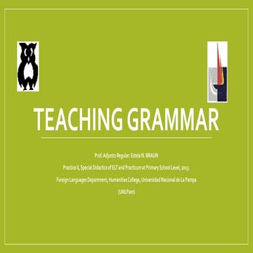 Teaching grammar | PPT