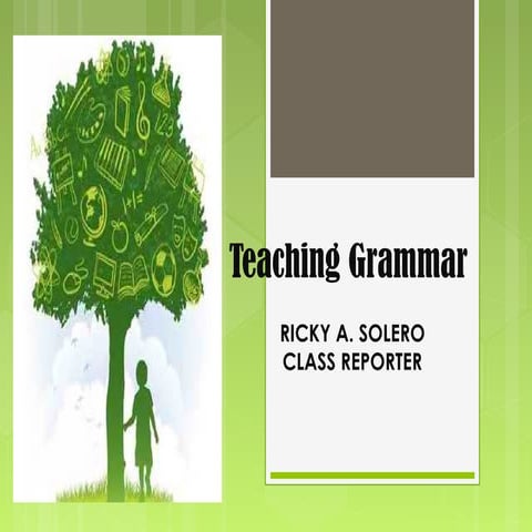 Teaching grammar | PPT